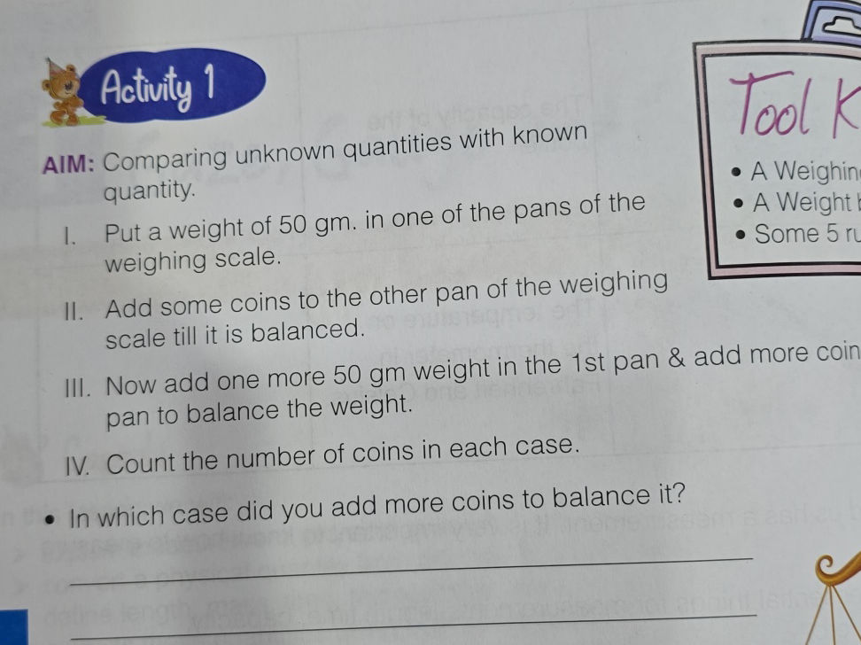 AIM: Comparing unknown quantities with known | StudyX