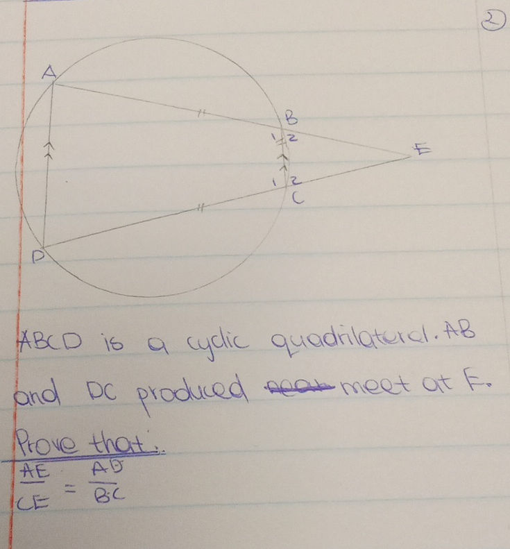 ABCD is a cyclic quadrilateral. AB and DC | StudyX