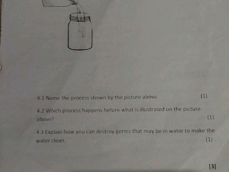 4.1 Name the process shown by the picture | StudyX