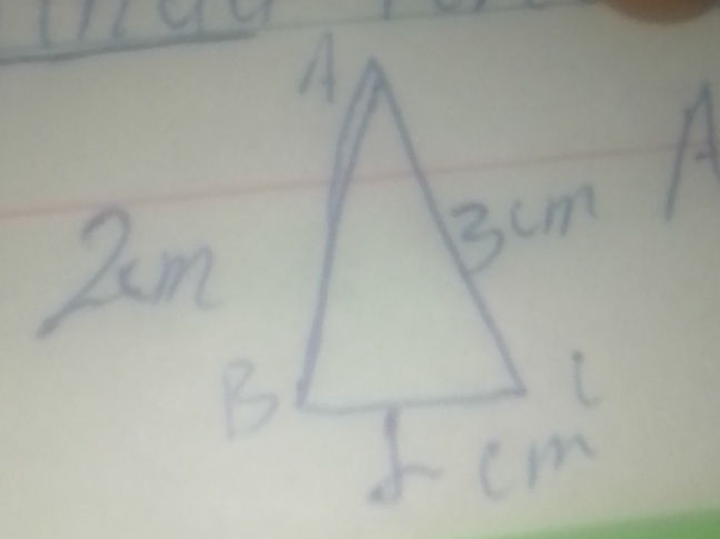 A triangle with sides labeled as follows: | StudyX