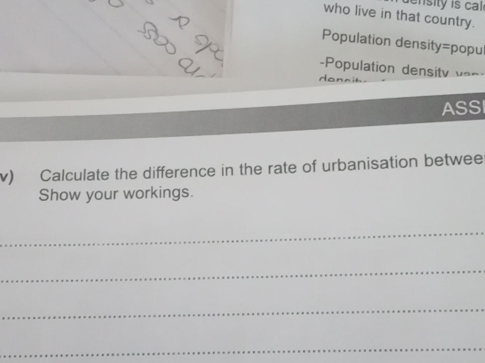v) Calculate the difference in the rate of | StudyX