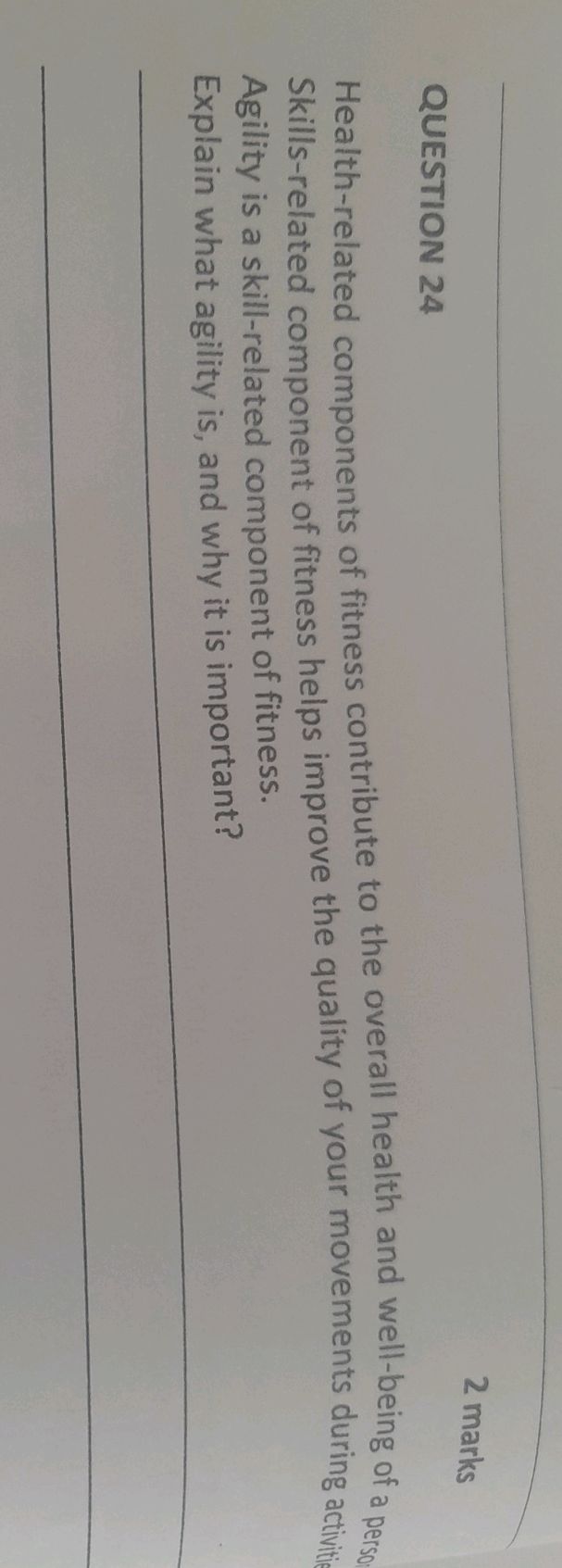 QUESTION 24 Health-related components of | StudyX