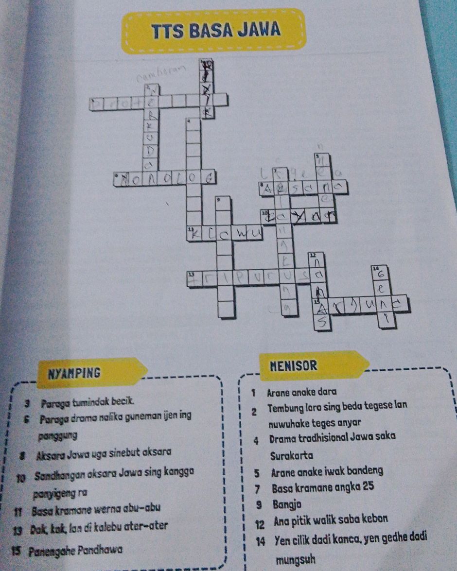TTS BASA JAWA NYAMPING 3 Paraga tumindak | StudyX
