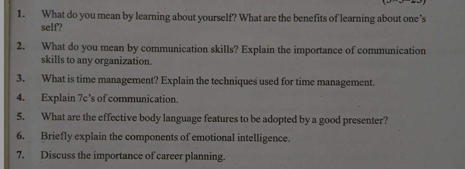 1. What do you mean by learning about | StudyX