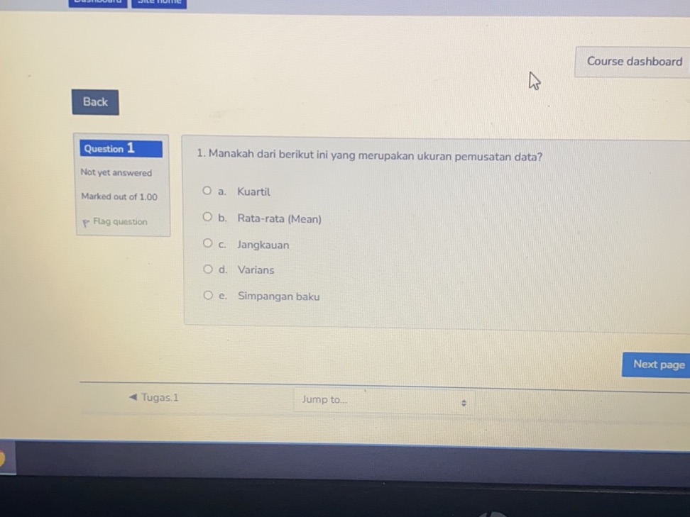 1. Manakah dari berikut ini yang merupakan | StudyX