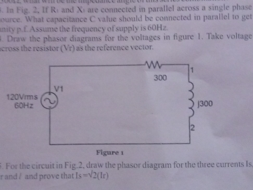 3. In Fig. 2, If R and X are connected in | StudyX
