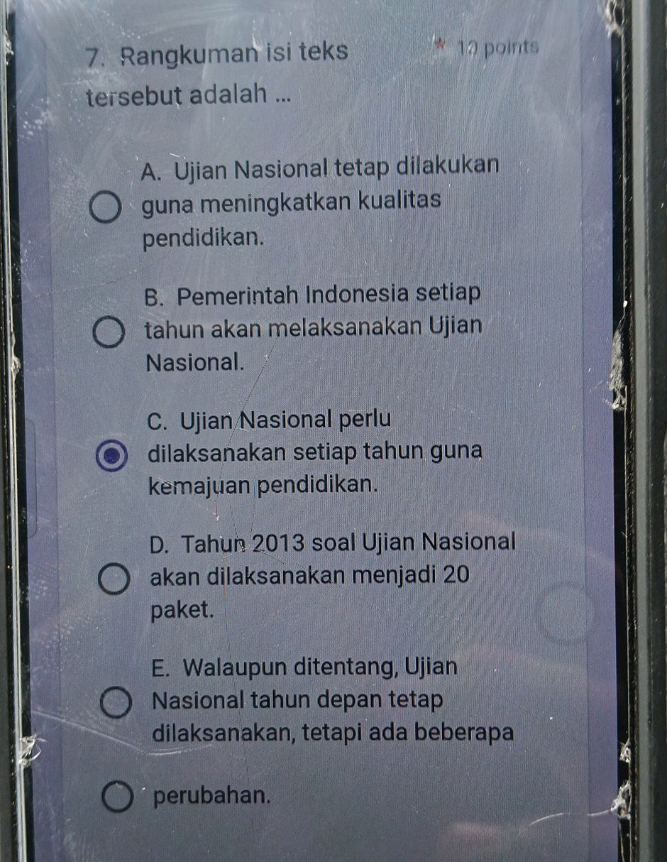 7. Rangkuman isi teks tersebut adalah ... | StudyX
