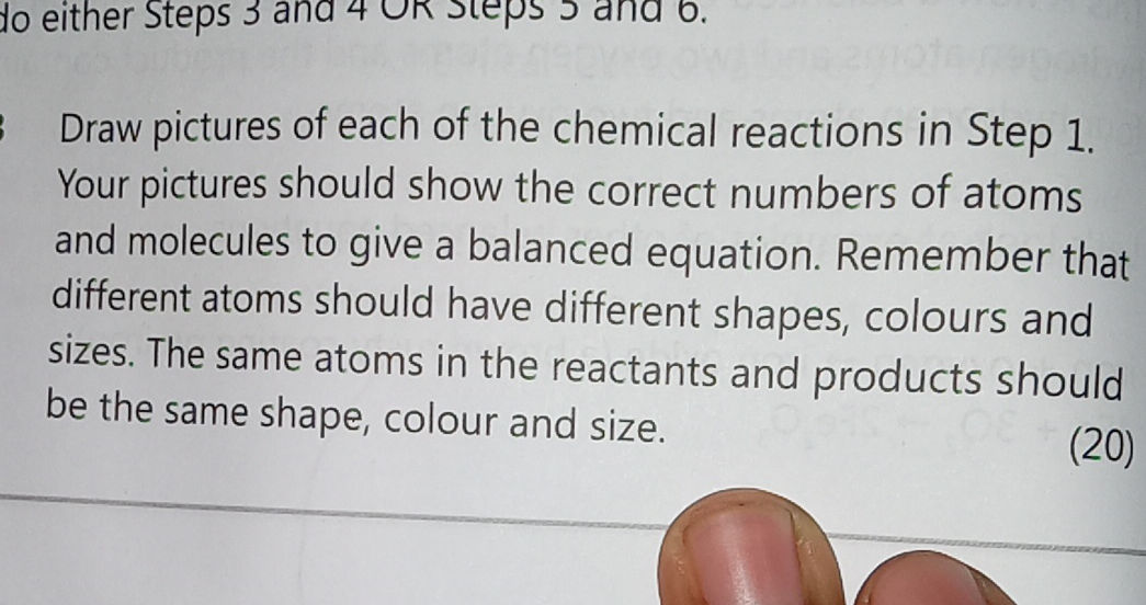 Draw pictures of each of the chemical | StudyX