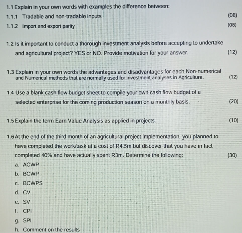 1.1 Explain in your own words with examples | StudyX