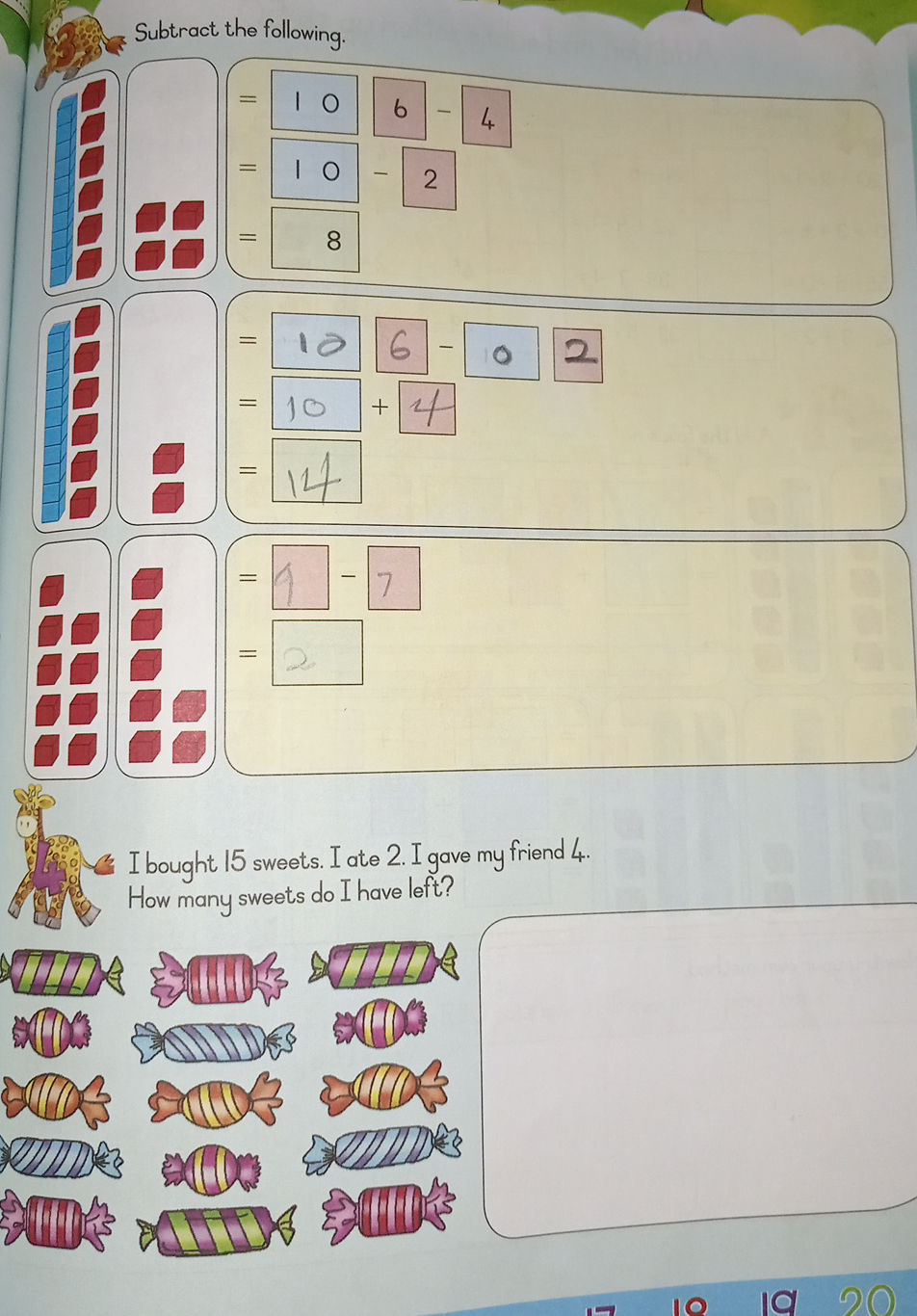 Subtract the following. = 10 - 6 - 4 = 10 - | StudyX