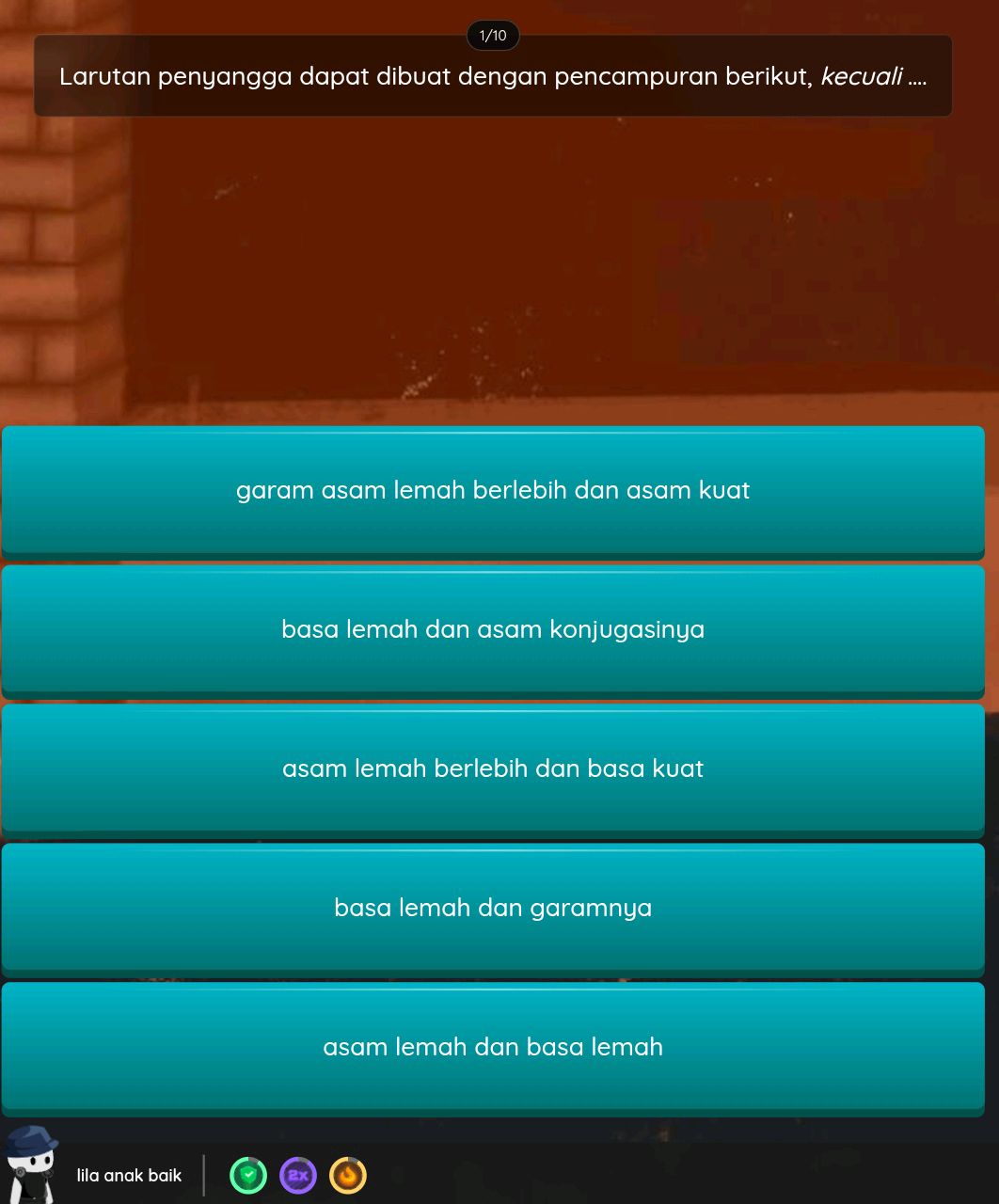 Larutan penyangga dapat dibuat dengan | StudyX