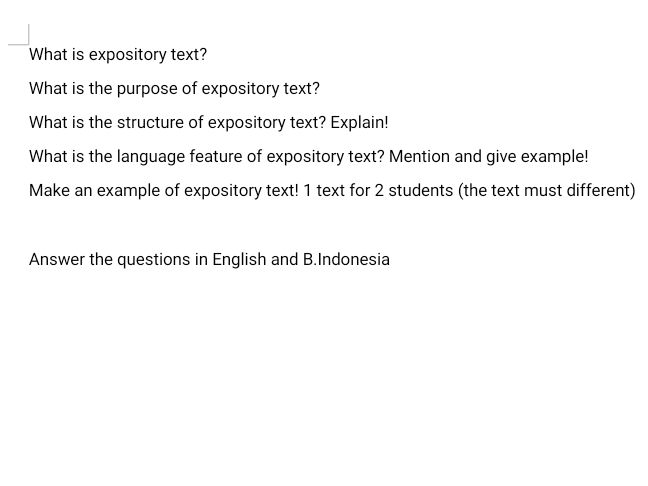 What is expository text? What is the | StudyX