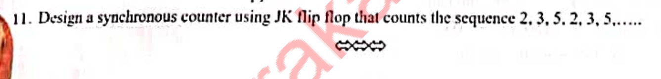 11. Design a synchronous counter using JK | StudyX