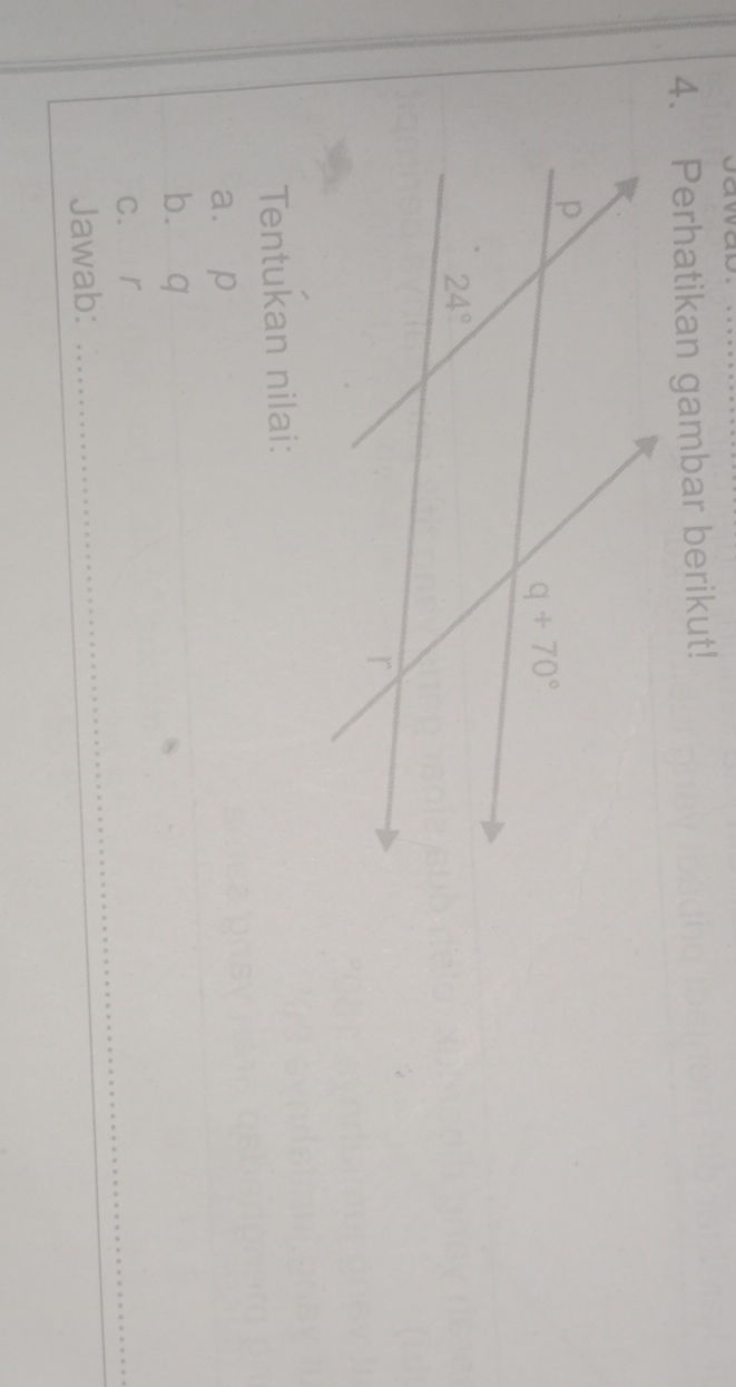 Perhatikan gambar berikut! ``` p |\ | | StudyX