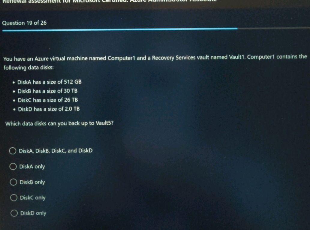 You have an Azure virtual machine named | StudyX