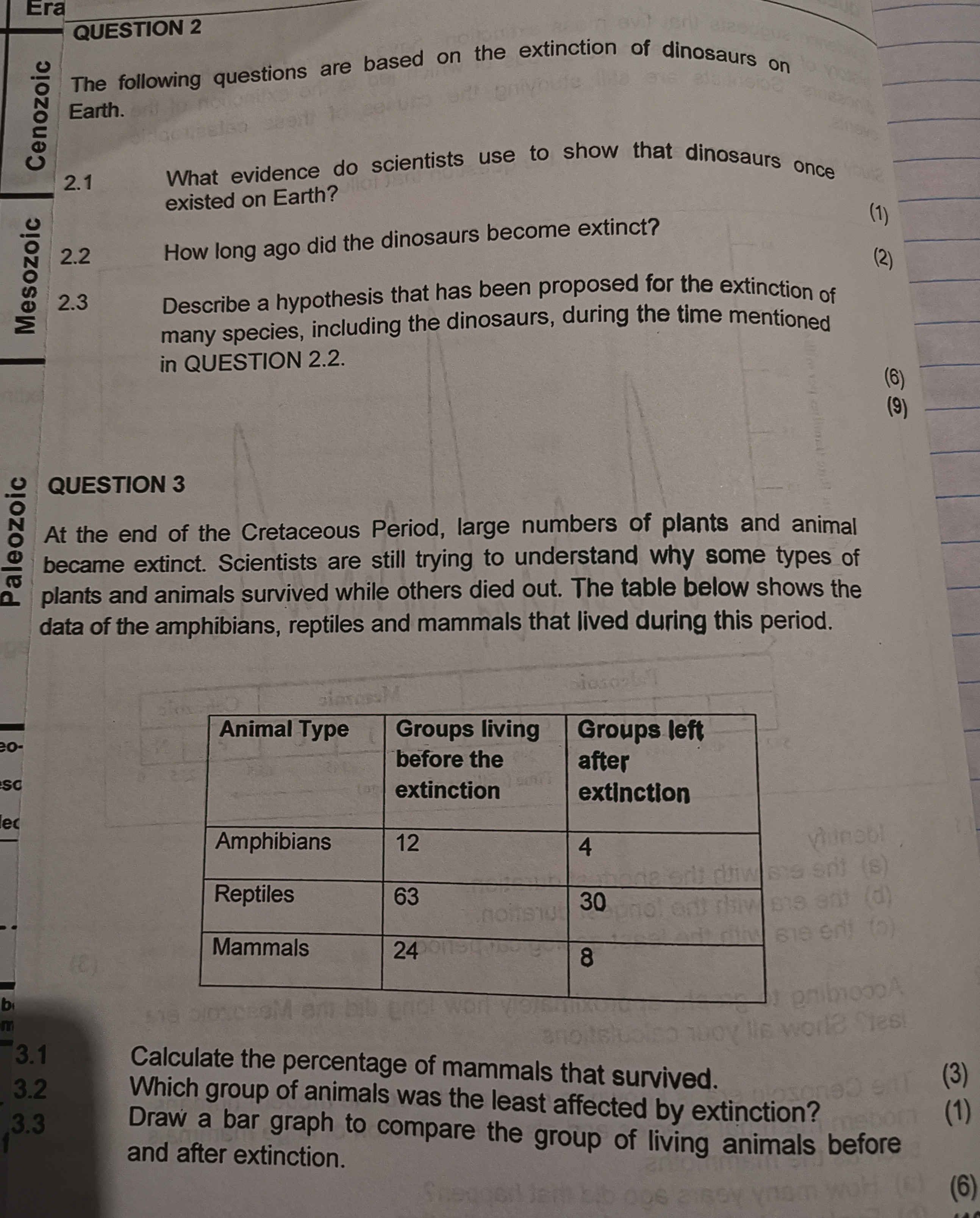 QUESTION 2 The following questions are | StudyX