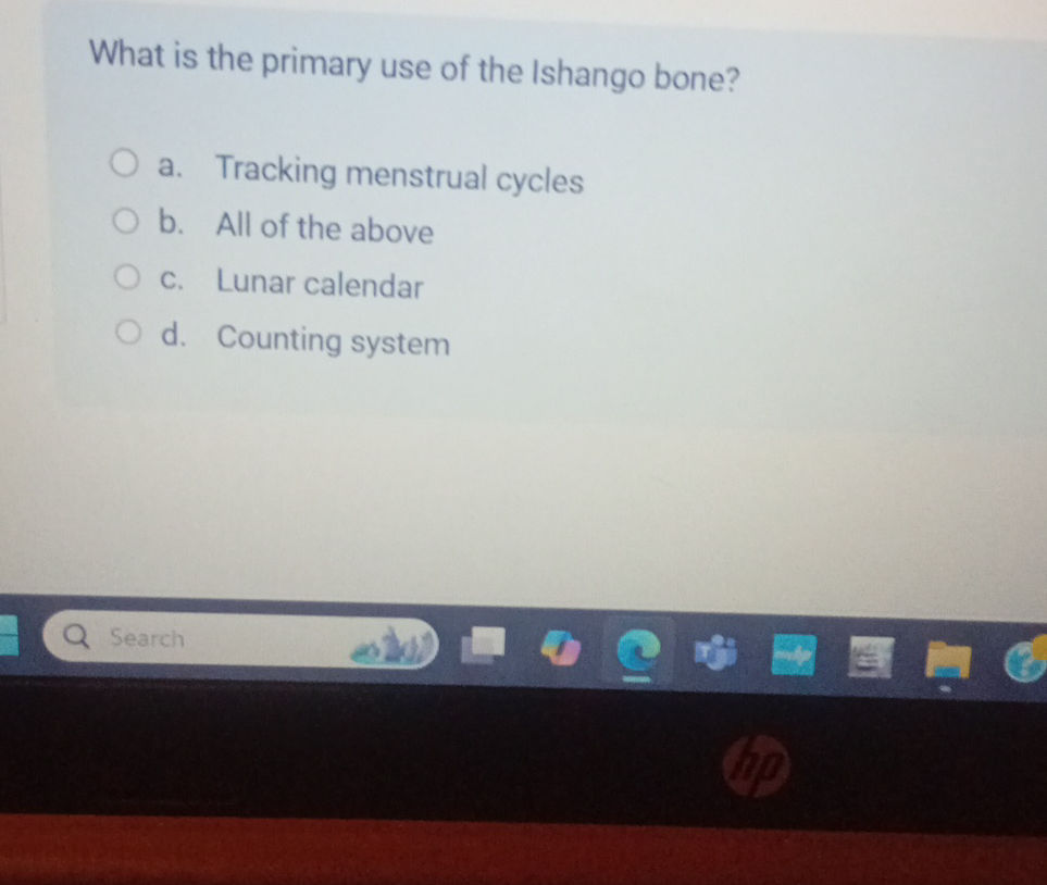 What is the primary use of the Ishango bone?