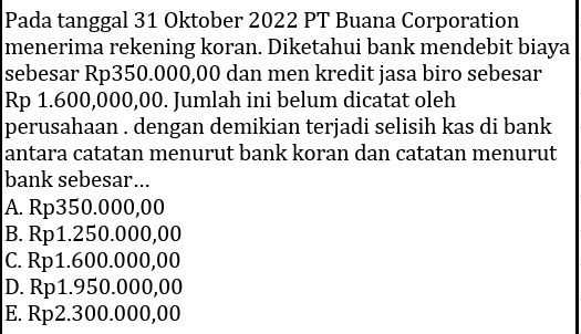 Pada tanggal 31 Oktober 2022 PT Buana | StudyX