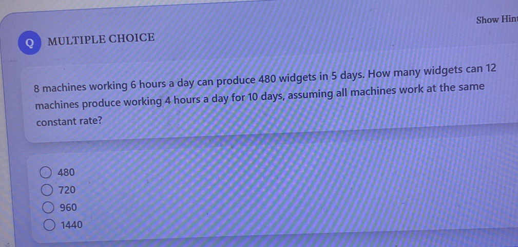 8 machines working 6 hours a day can produce | StudyX