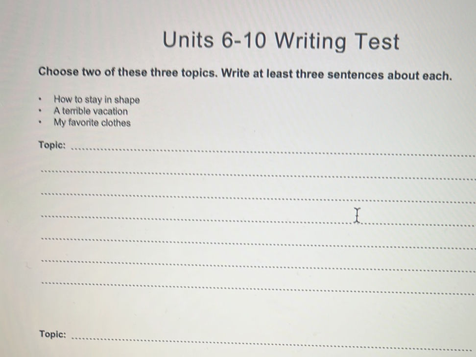 Choose two of these three topics. Write at | StudyX