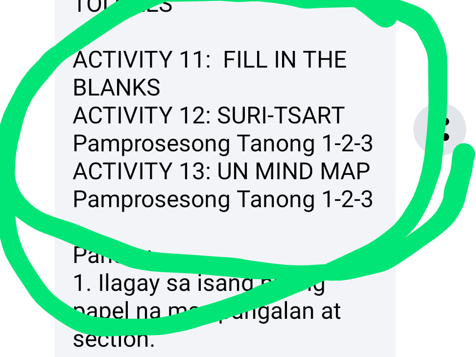 ACTIVITY 11: FILL IN THE BLANKS ACTIVITY 12: | StudyX