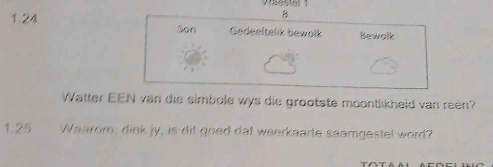 Watter EEN van die simbole wys die grootste | StudyX