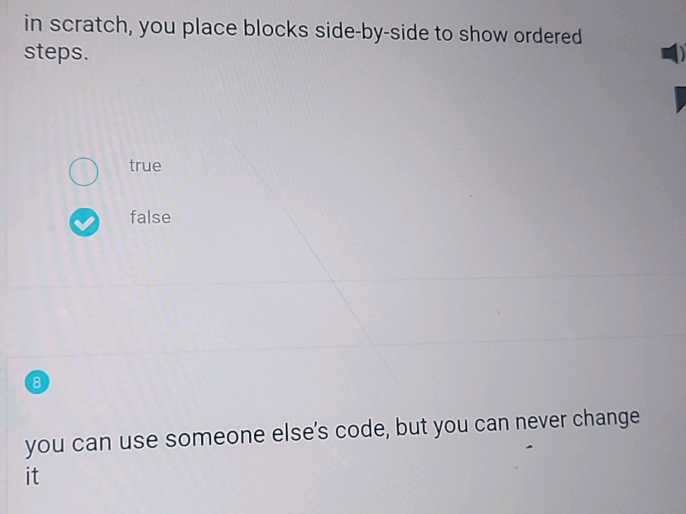 in scratch, you place blocks side-by-side to | StudyX