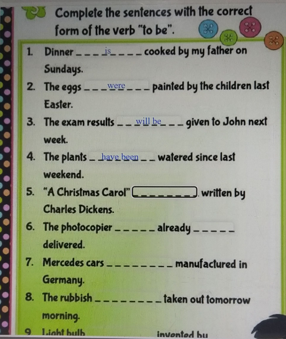 Complete the sentences with the correct form | StudyX