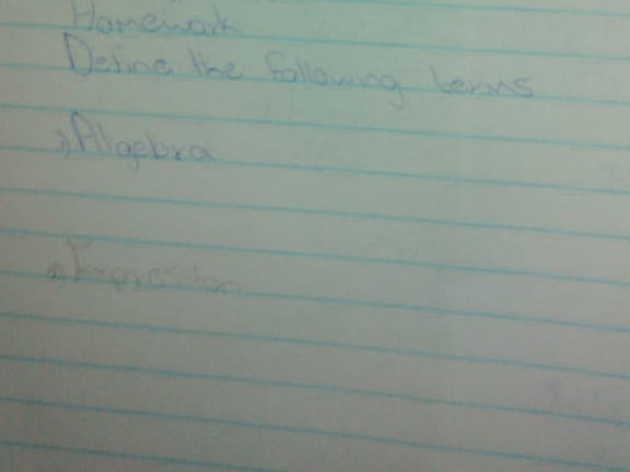 Define the following terms: 1) Algebra 2) | StudyX