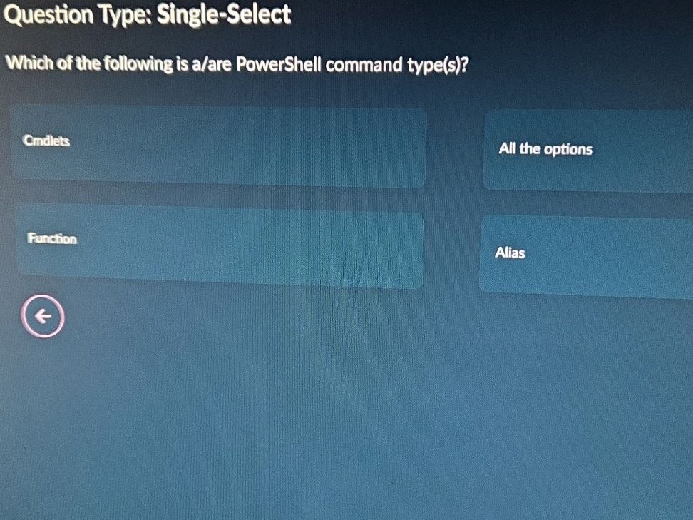 Which of the following is a/are PowerShell | StudyX