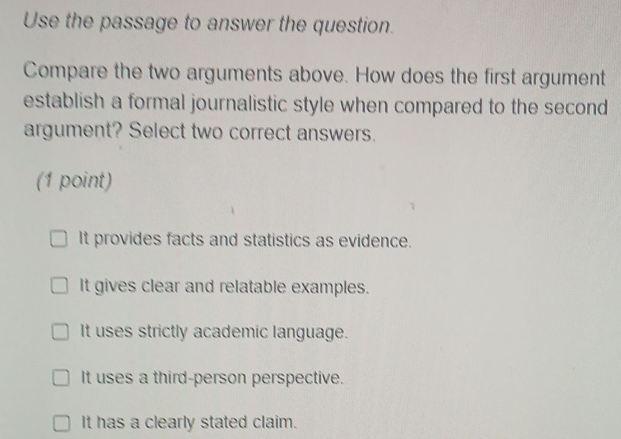 Use the passage to answer the question. | StudyX