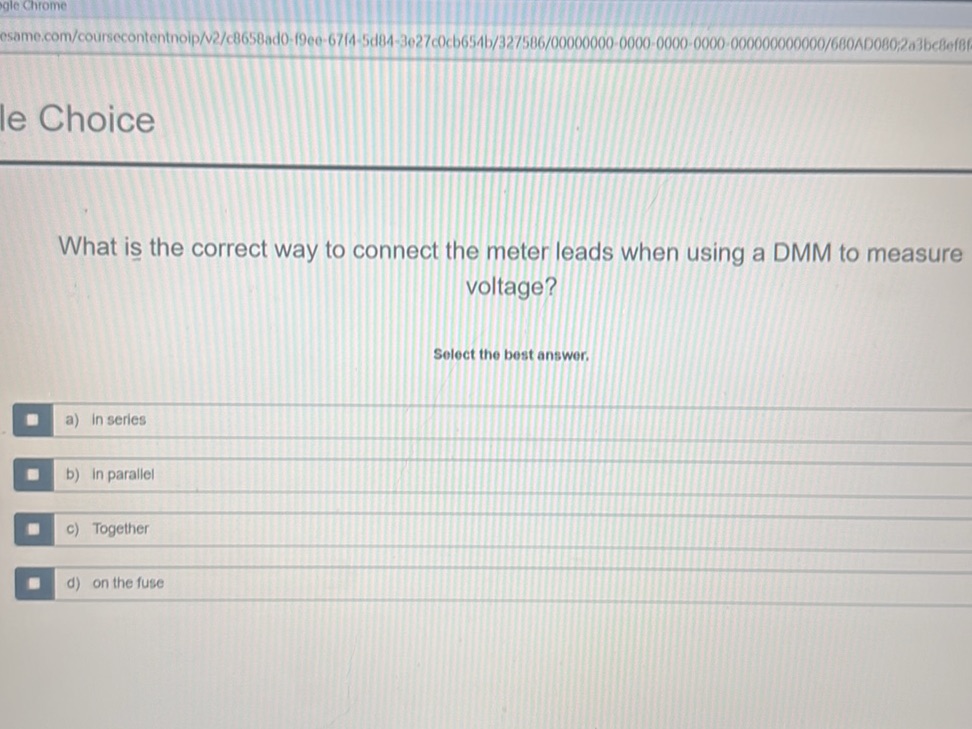 What is the correct way to connect the meter | StudyX