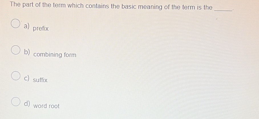 The part of the term which contains the | StudyX