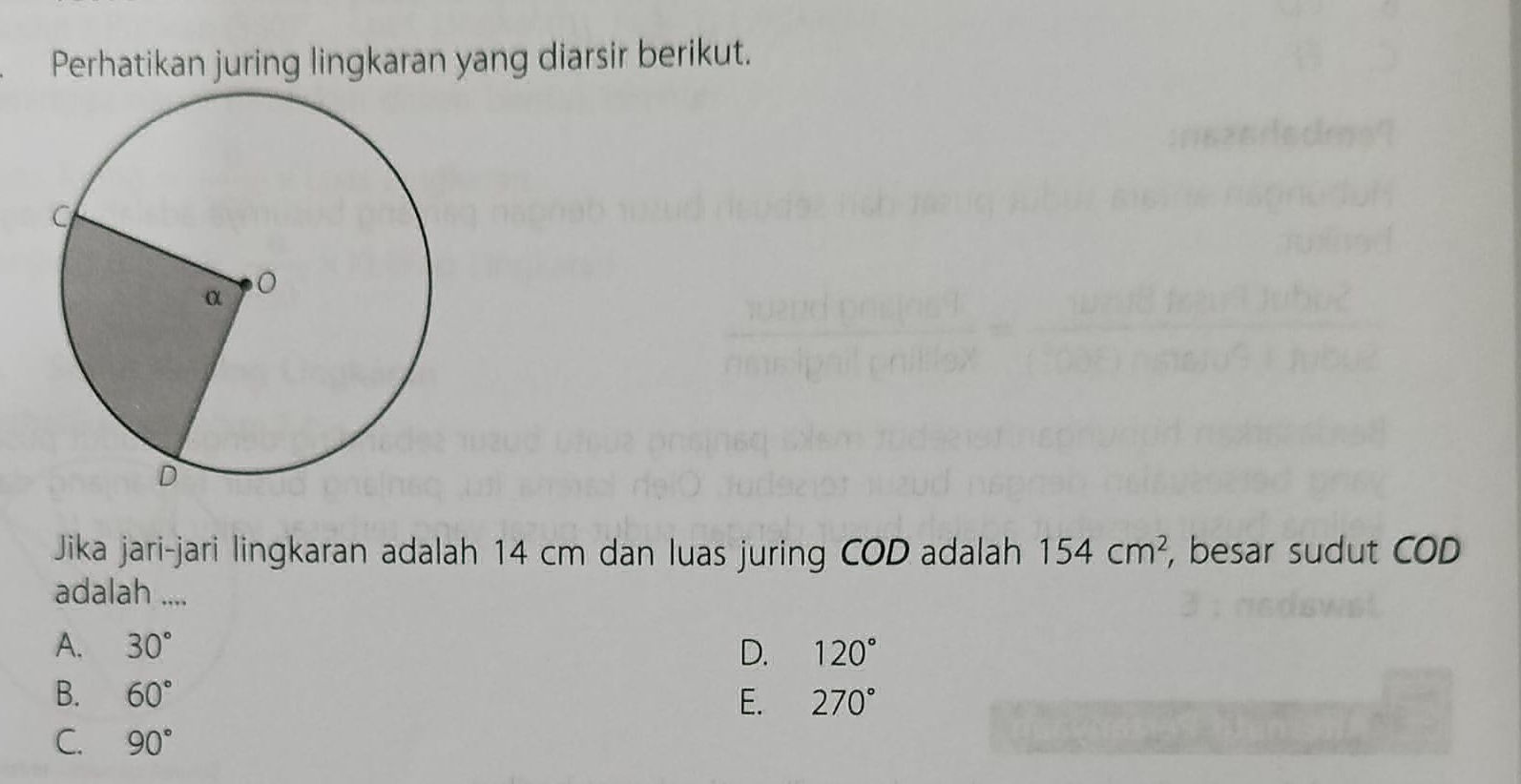 Perhatikan juring lingkaran yang diarsir | StudyX