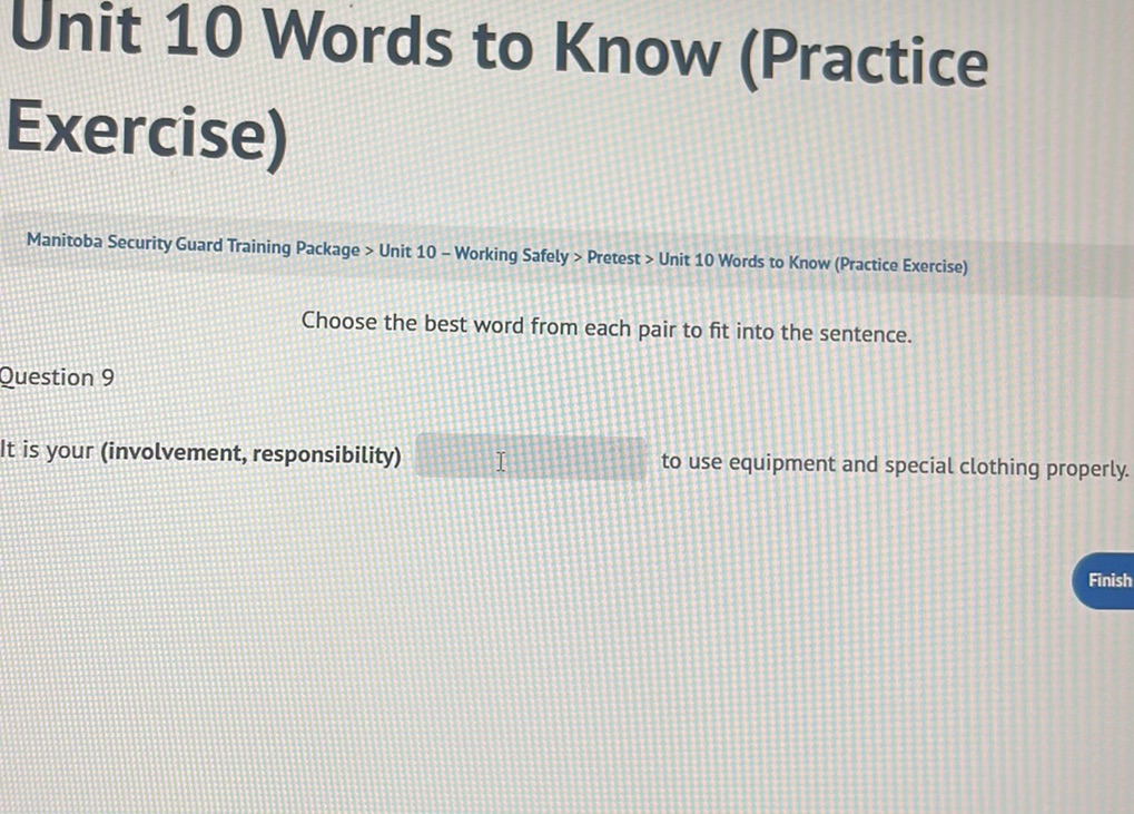 Choose the best word from each pair to fit | StudyX