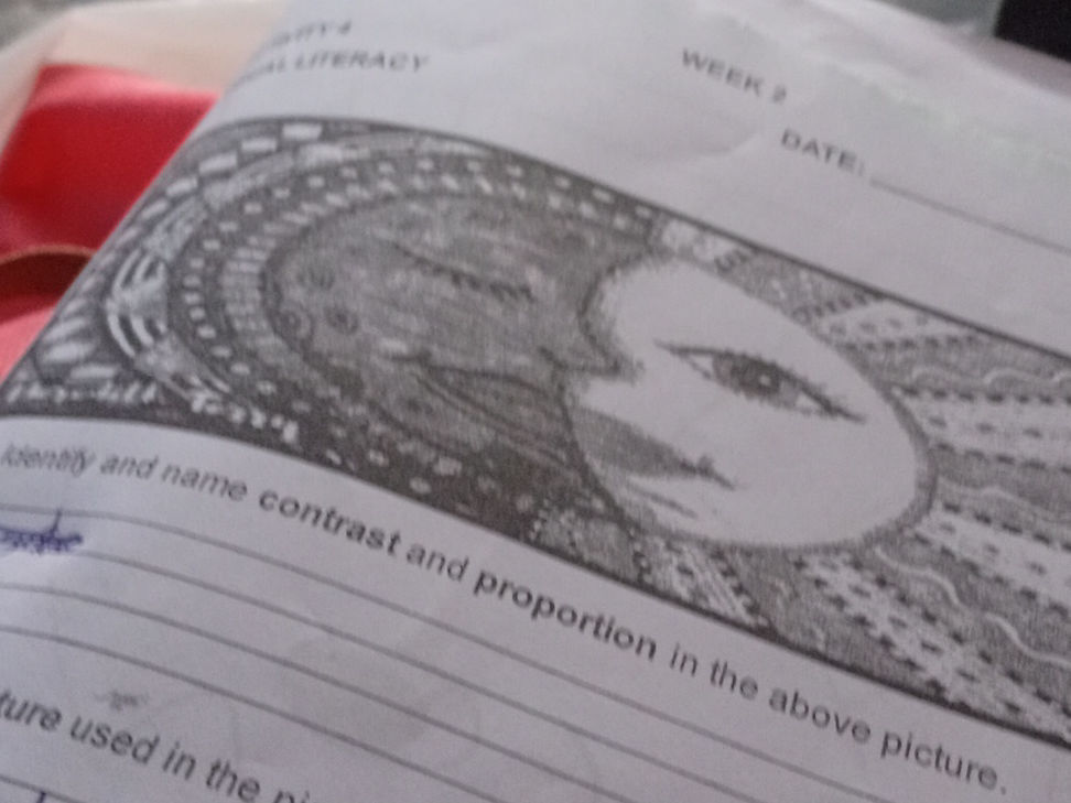 Identify and name contrast and proportion in | StudyX