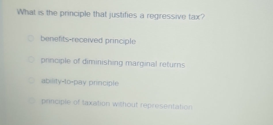 What is the principle that justifies a | StudyX