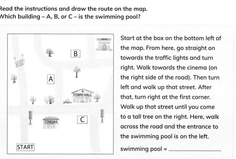 Read the instructions and draw the route on | StudyX