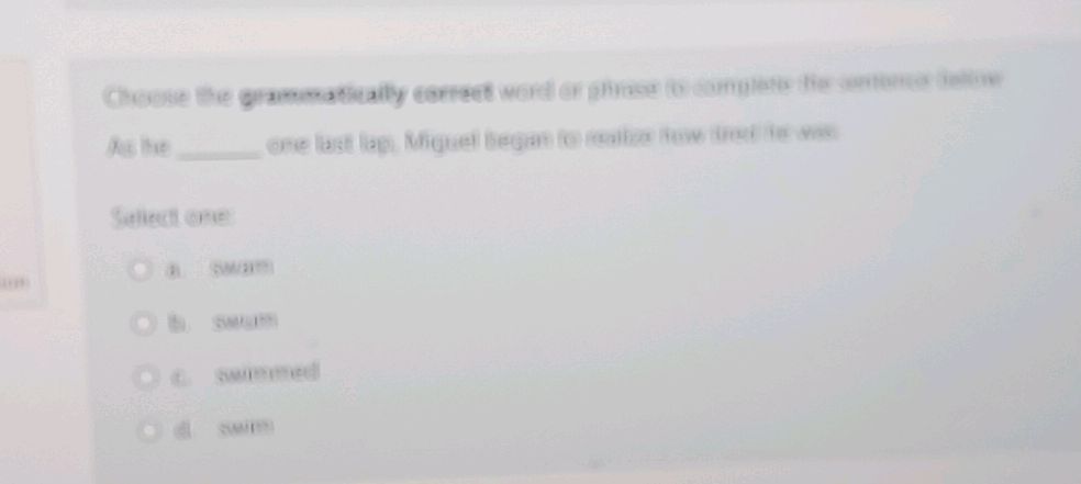 Choose the grammatically correct word or | StudyX