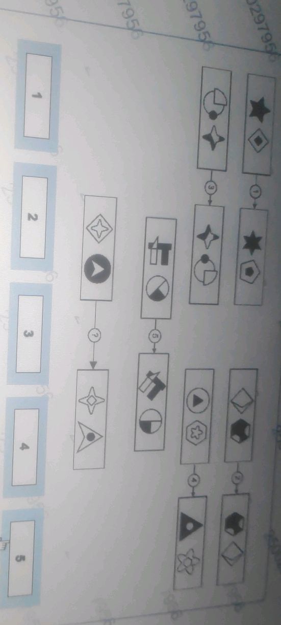 The image presents a sequence of shapes and | StudyX