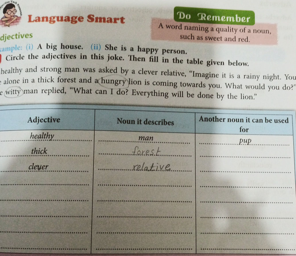 Circle the adjectives in this joke. Then | StudyX