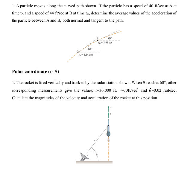 1. A particle moves along the curved path | StudyX
