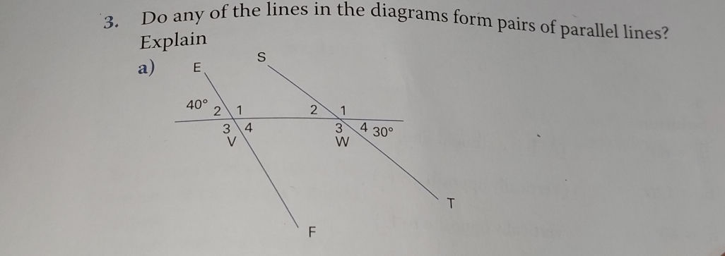 3. Do any of the lines in the diagrams form | StudyX