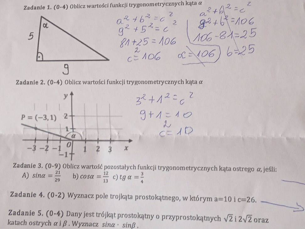 Zadanie 1. (0-4) Oblicz wartości funkcji | StudyX