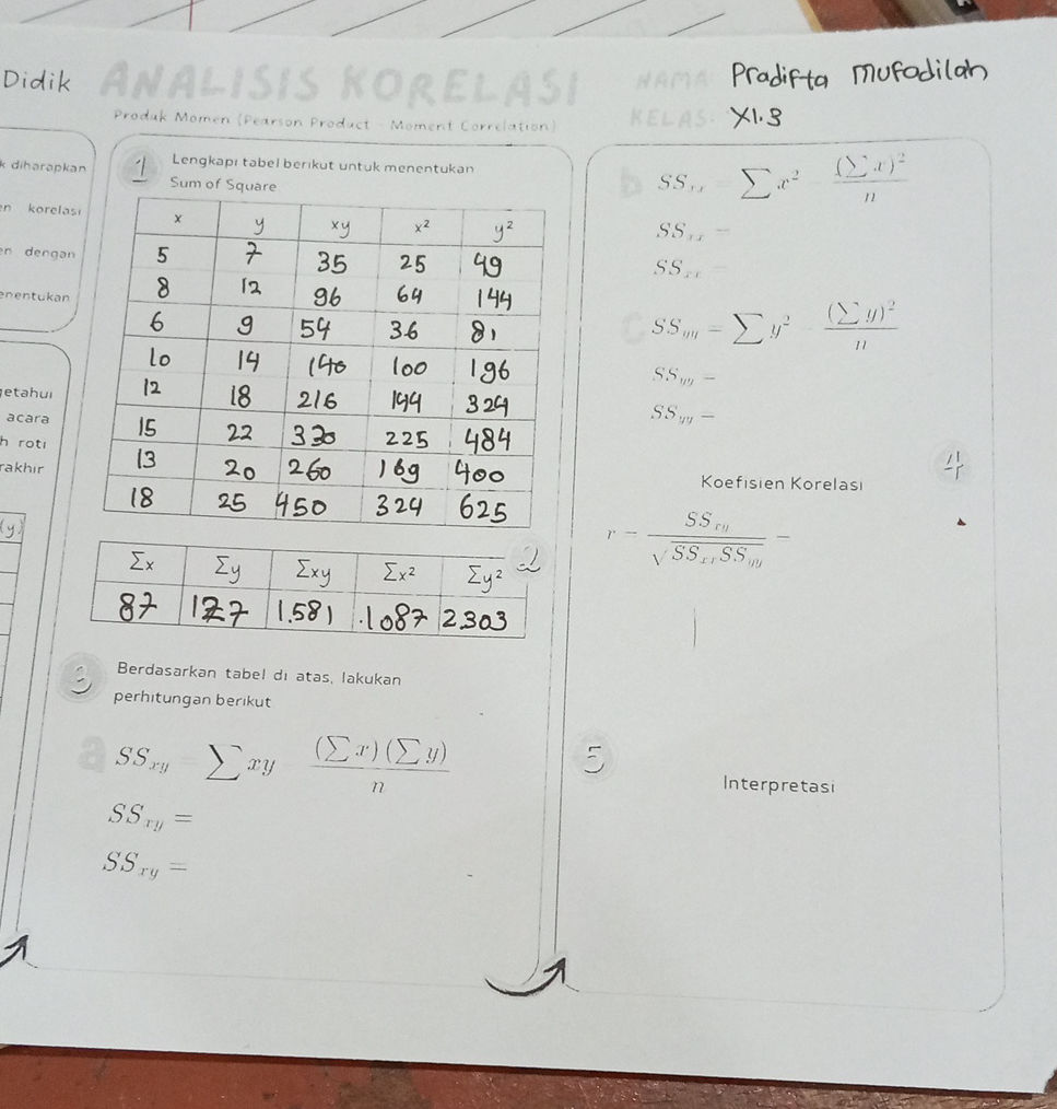 1. Lengkapi tabel berikut untuk menentukan | StudyX