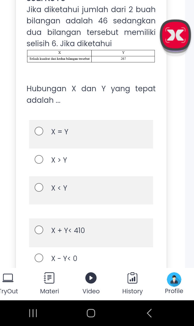 Jika diketahui jumlah dari 2 buah bilangan | StudyX