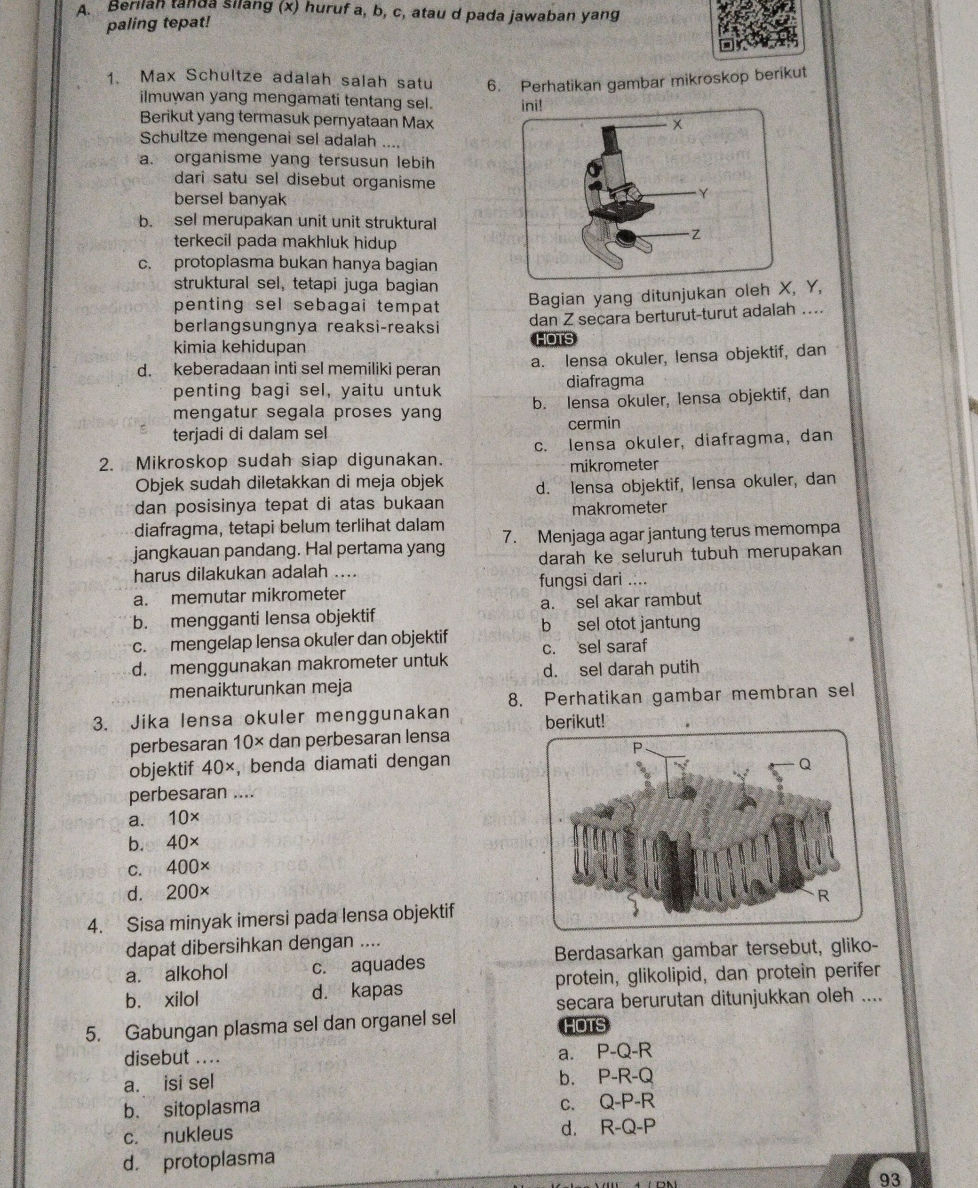 1. Max Schultze adalah salah satu ilmuwan | StudyX