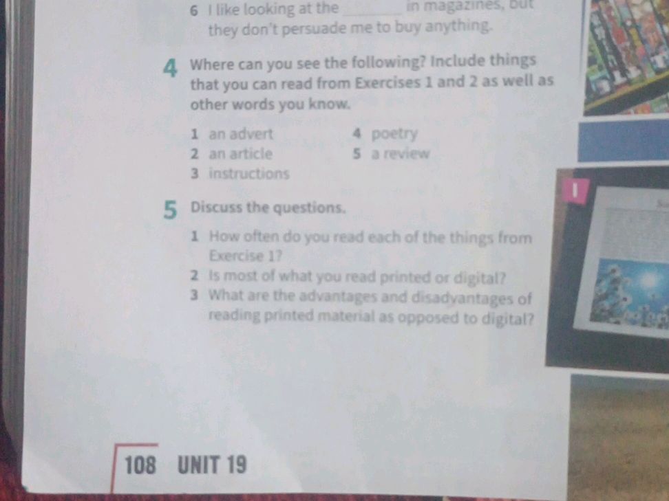 4 Where can you see the following? Include | StudyX