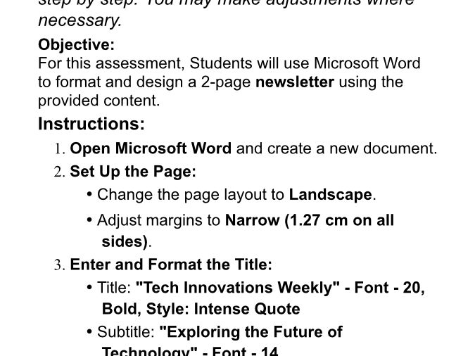 Objective: For this assessment, Students | StudyX