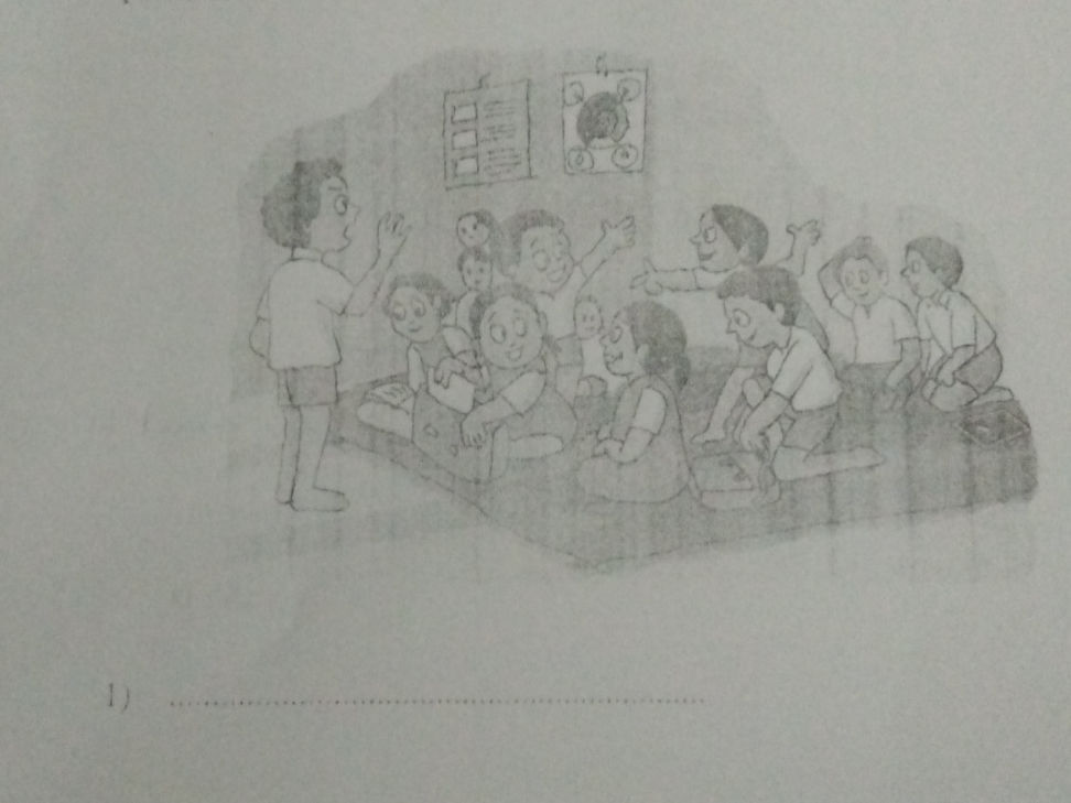 The image shows a classroom scene with a | StudyX